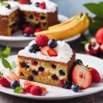 Summer Fruit Sponge Cake – From 📌Pin To Plate🍰